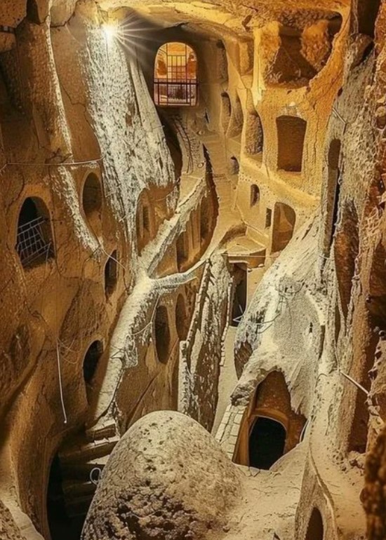 2 milyon takipçili yabancı fenomen, yeraltı şehri Derinkuyu'yu paylaştı ...
