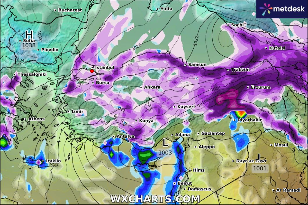 İstanbul'a aralıksız 3 gün kar yağacak! Megakent'te kızılca kıyamet ...
