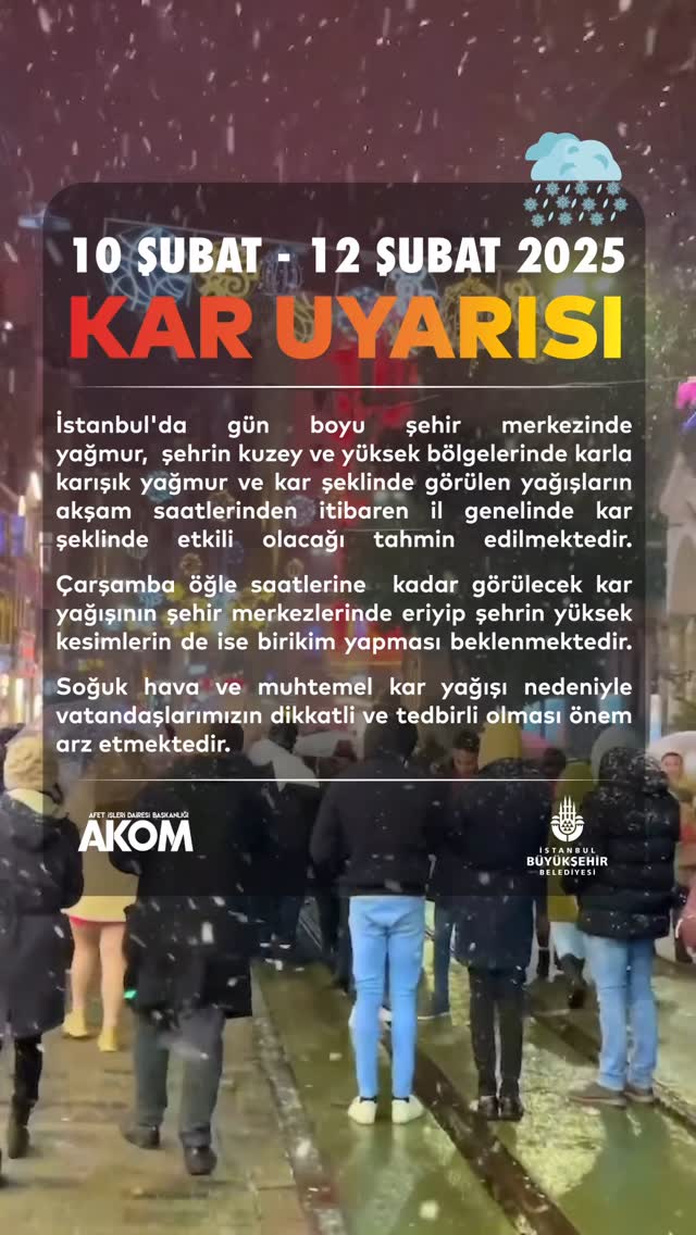 İstanbul'da bu akşama dikkat! Kar yağışı için saat verildi - TRHaber