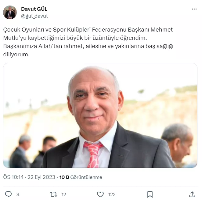 Cumhurbaşkanı Erdoğan'ın kuzeni Mehmet Mutlu vefat etti - TRHaber