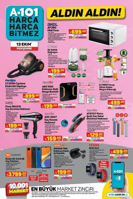 13-19 Ekim 2022 aktüel ürünler neler? A101 aktüel kataloğu yayınlandı mı? İndirimli ürünler ...