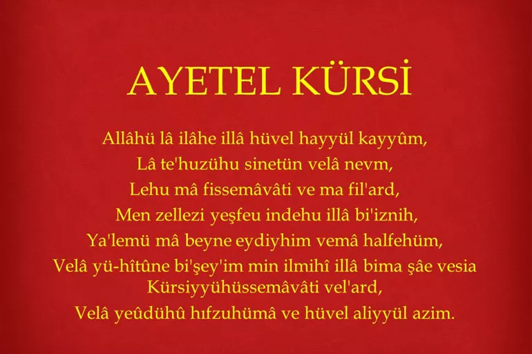 Ayetel Kürsi, Felak ve Nas Suresi fazileti nedir? Ayetel Kürsi, Felak ...