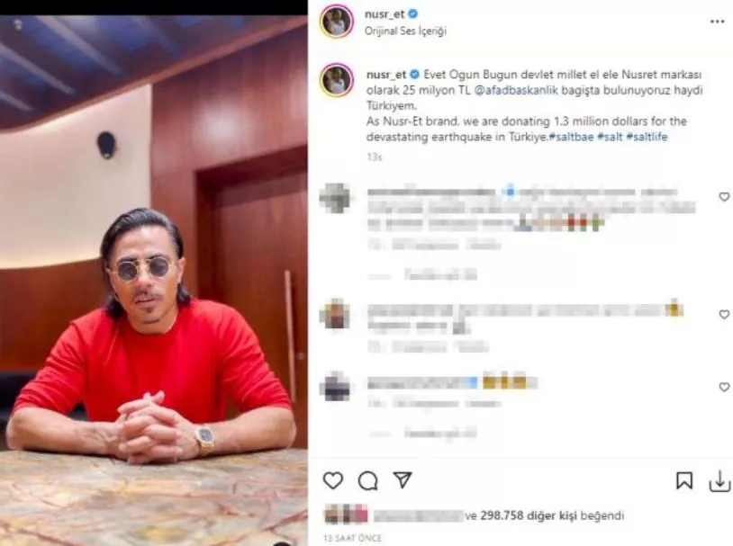 Nusret toplam serveti ne kadar? Nusret depremzedelere ne kadar bağış ...