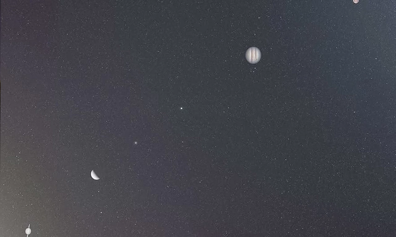 Gökyüzünde gezegen şöleni! Satürn, Venüs, Neptün, Uranüs, Jüpiter ve ...